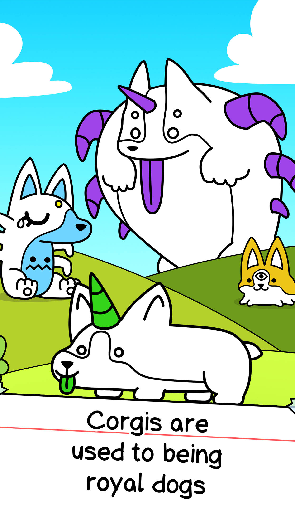 Corgi Evolution - Merge and Create Royal Dogs Android/iOS용
