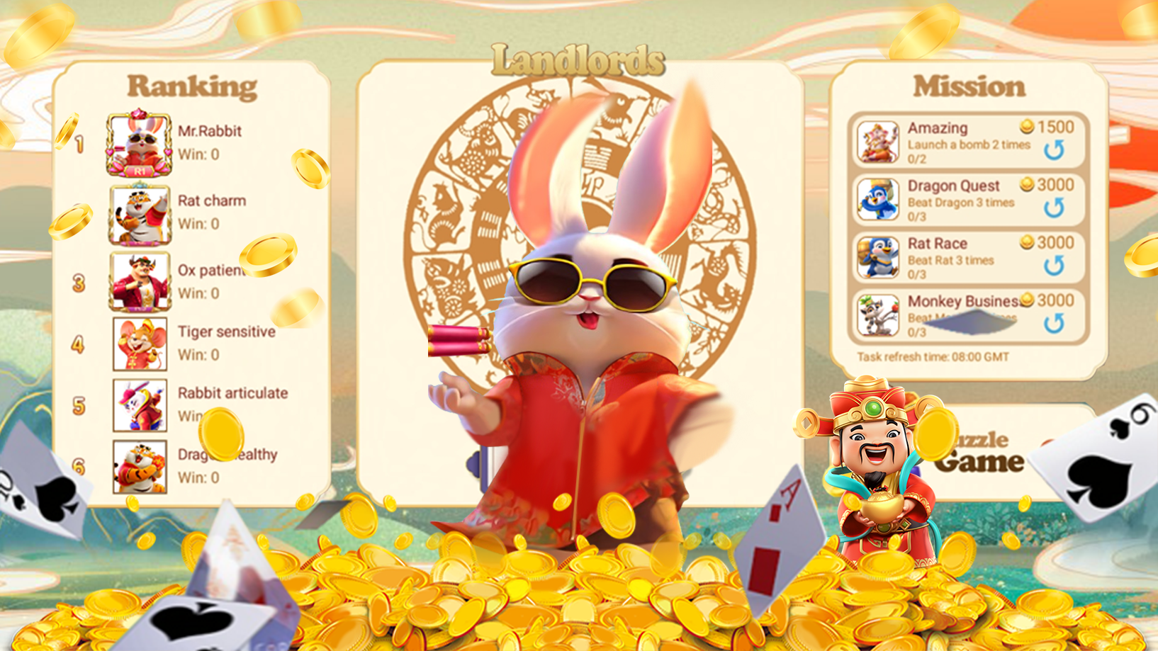 Fortune Card - rabbit win android iOS-TapTap