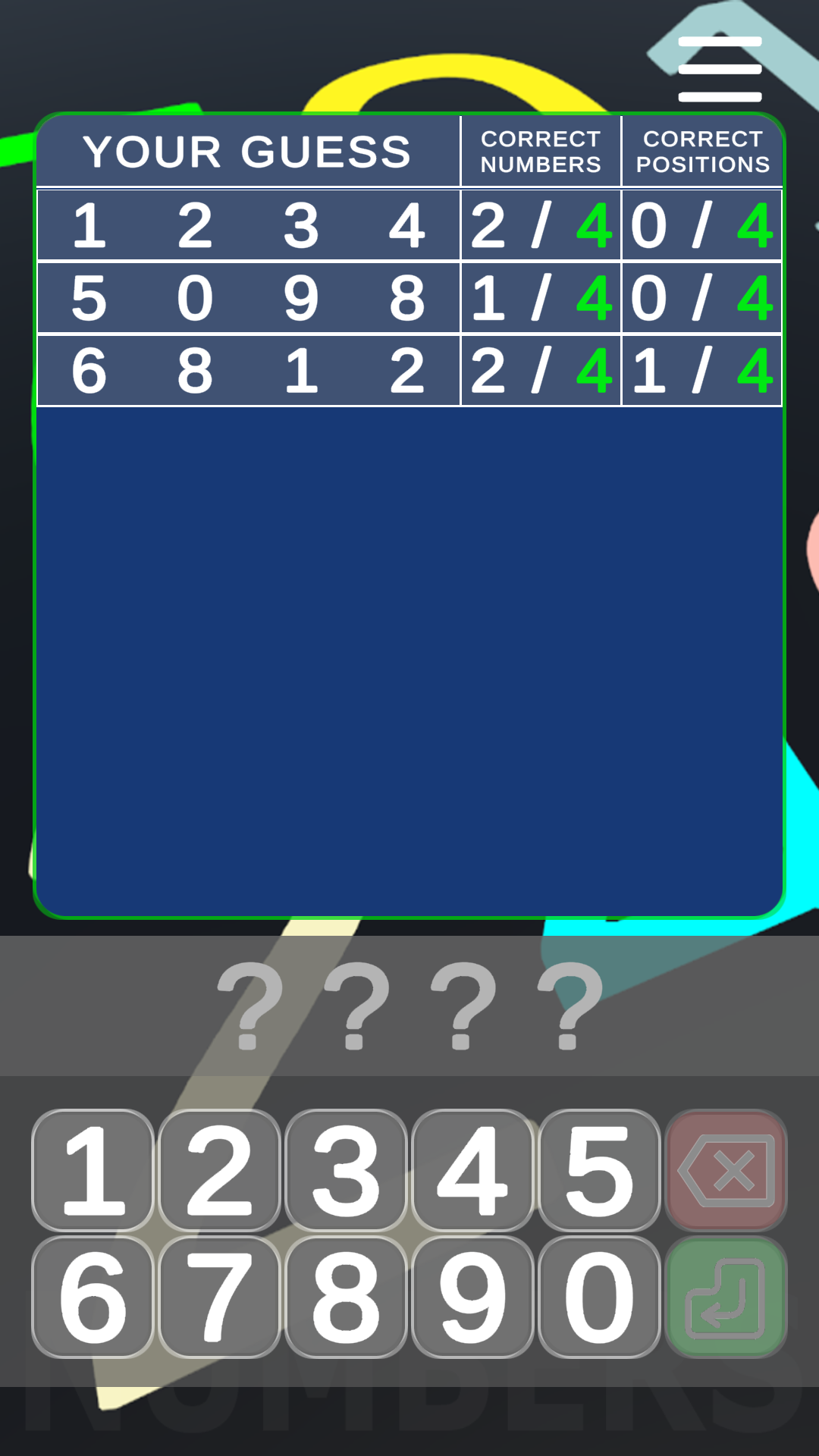 Guess 4 Numbers android iOS apk download for free-TapTap
