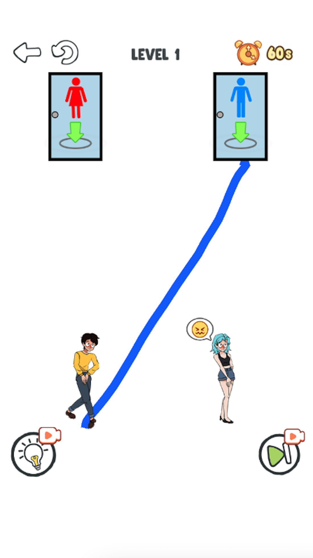 Draw To Pee -Toilet Rush Race android iOS-TapTap