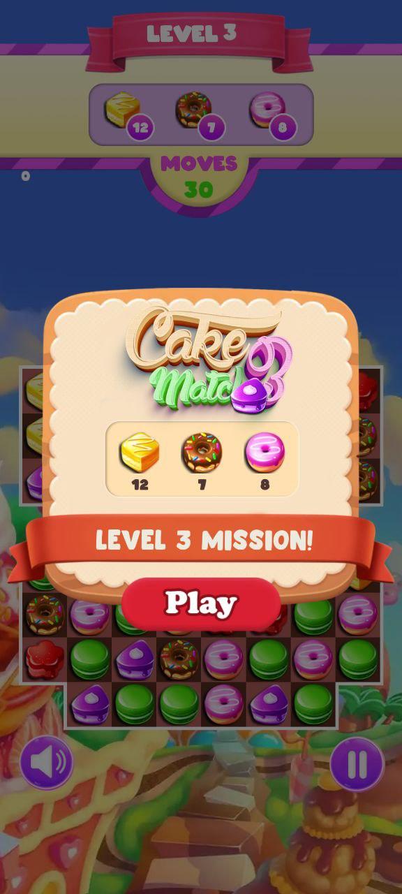 Cake match 3 android iOS-TapTap