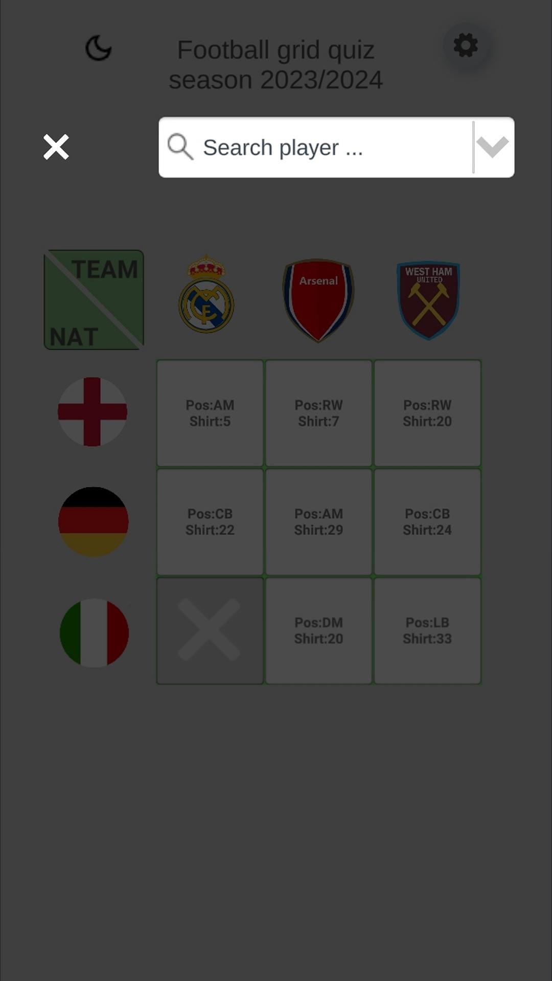 Football grid quiz android iOS apk download for free-TapTap