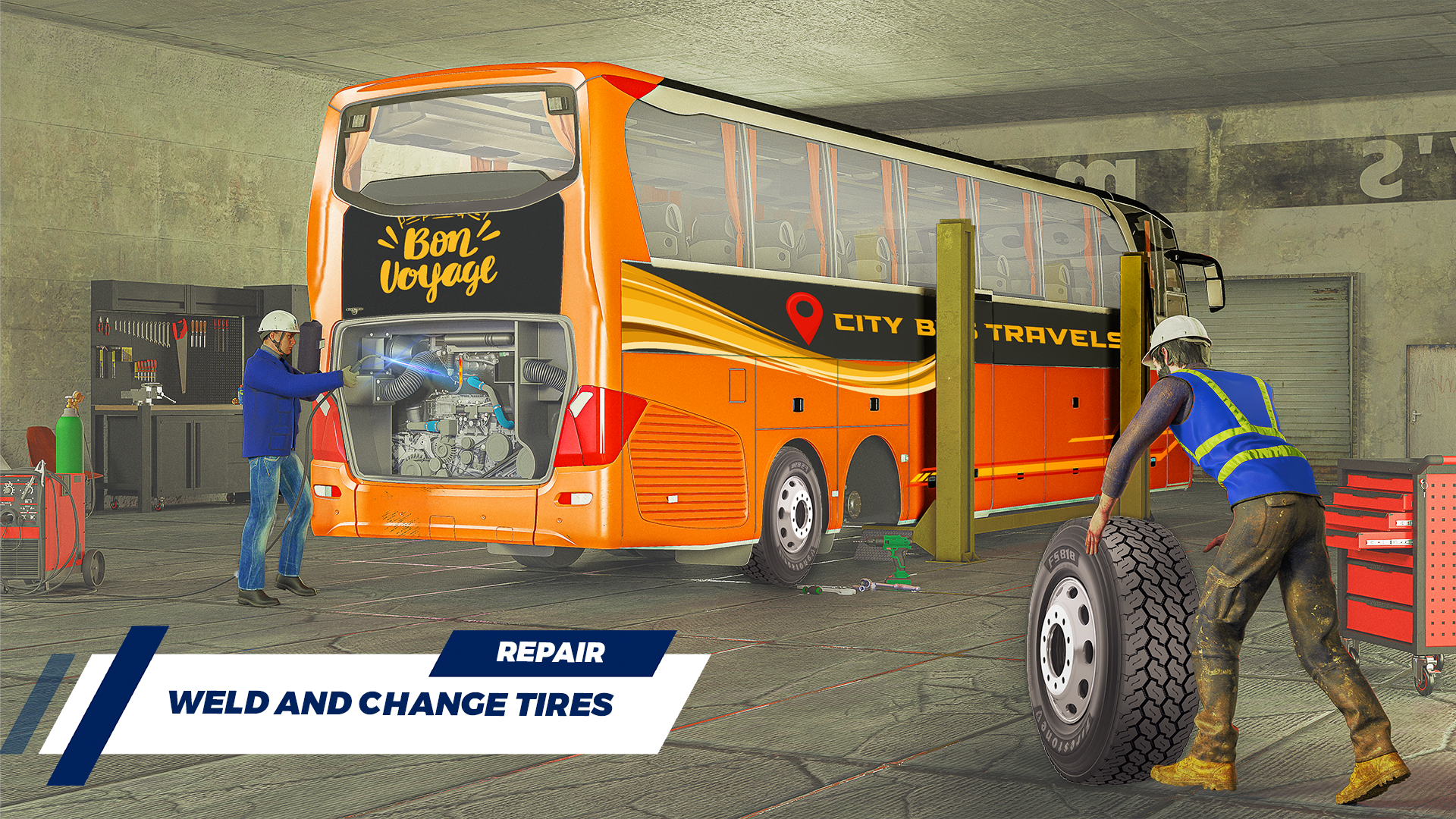 Old Bus Mechanic Simulator android iOS-TapTap