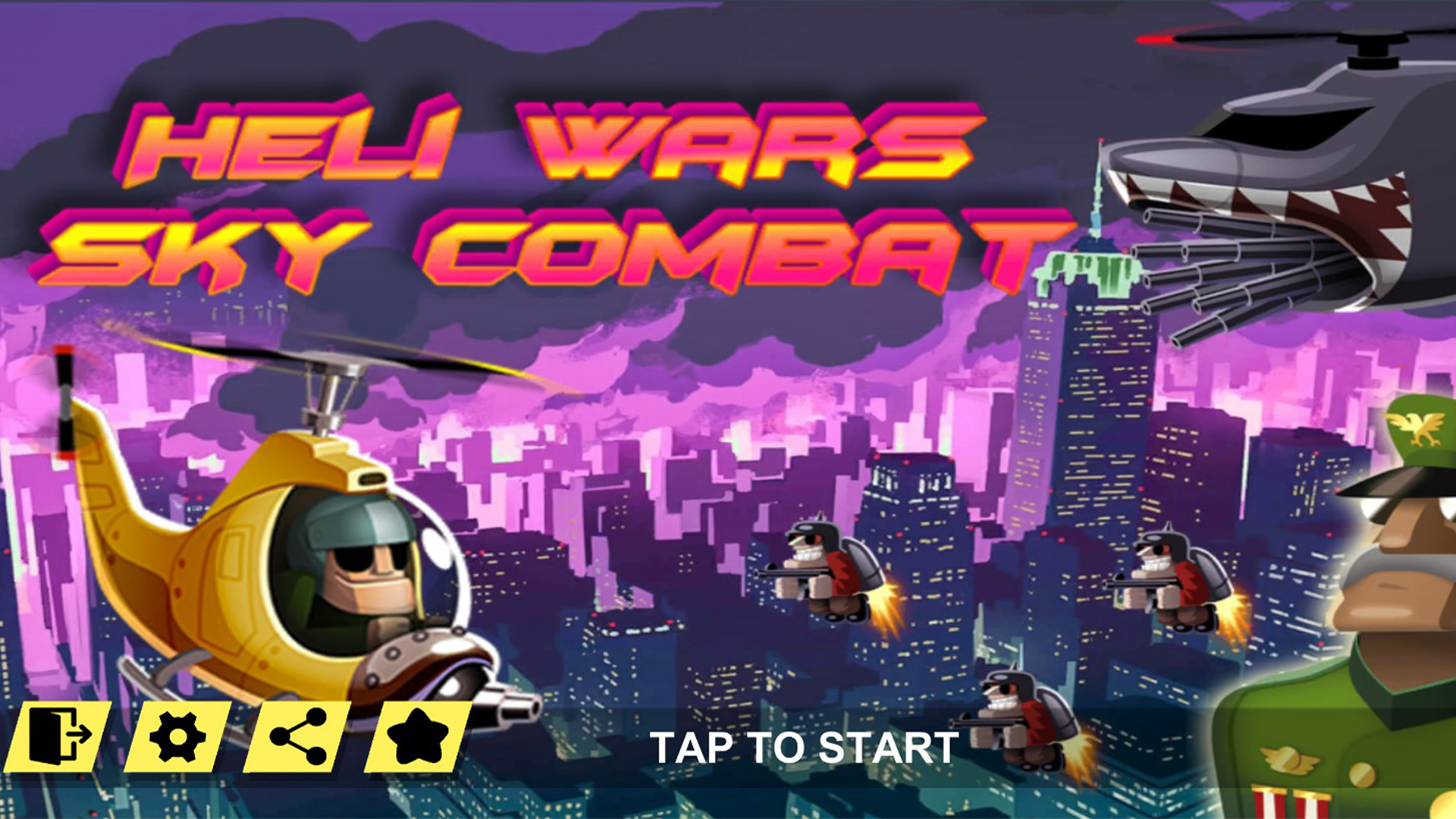 Heli Wars: 2D Sky Combat android iOS apk download for free-TapTap