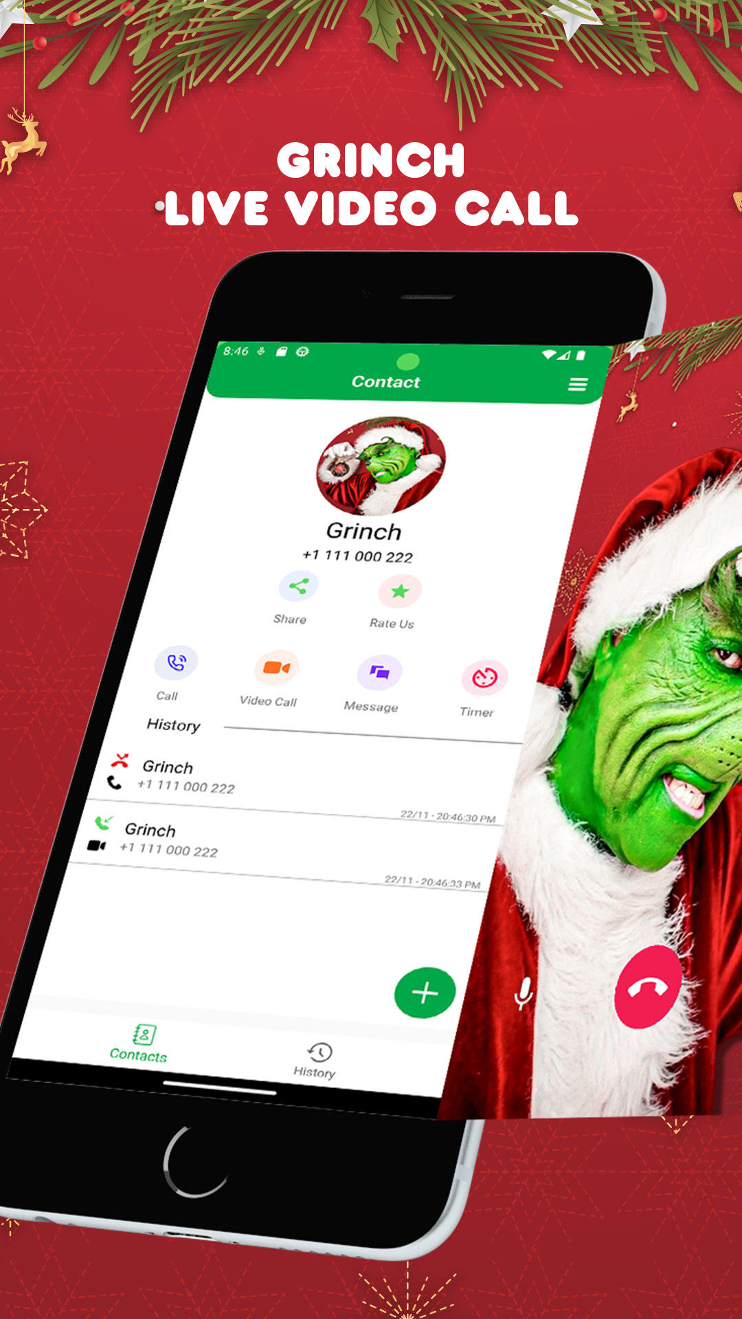 Video Call Grinch Christmas mobile Android apk Download for free|TapTap