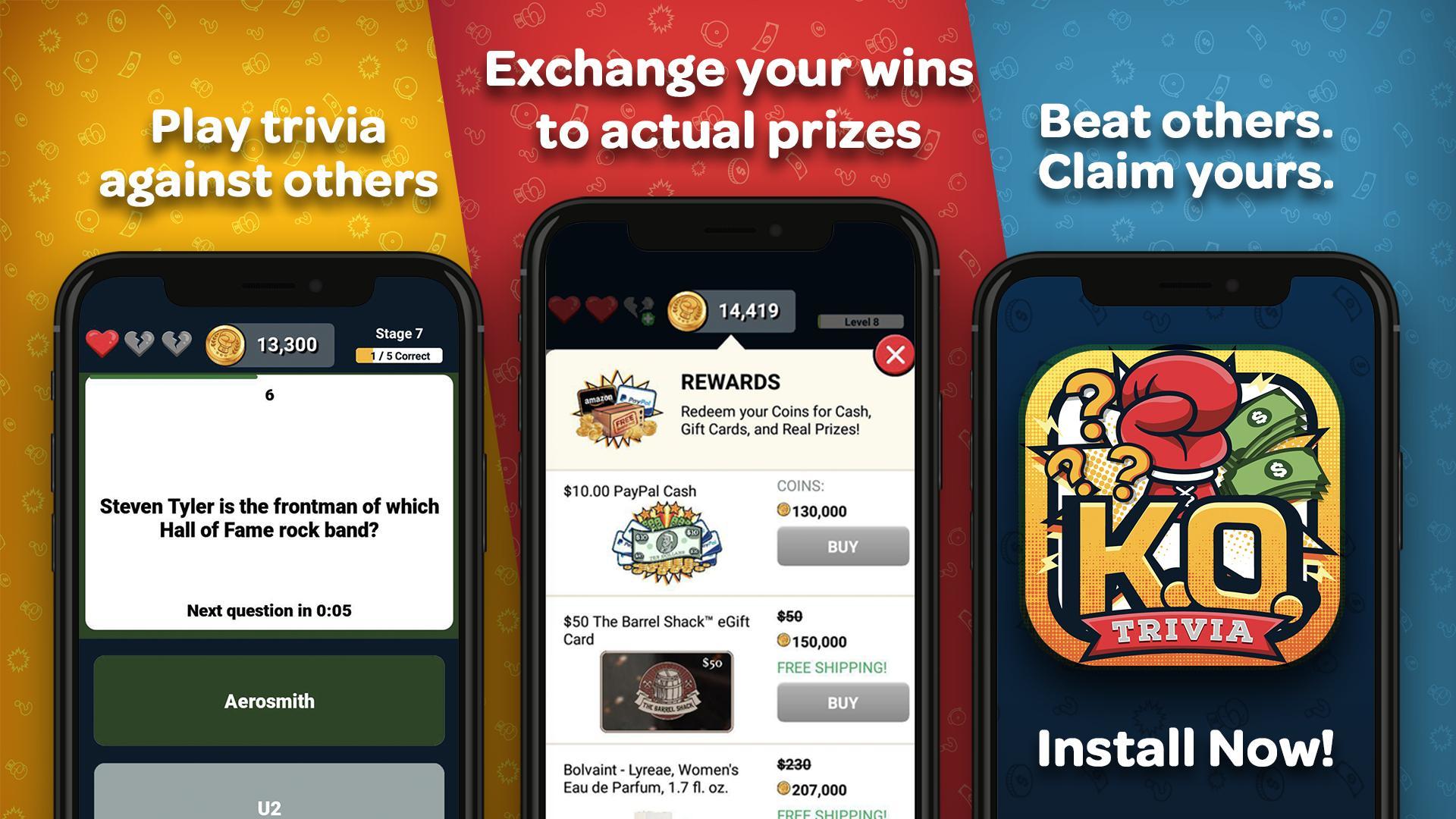 Download KO Trivia: Win Cash & Rewards Prizes on Quiz Games 2.4.27 for ...