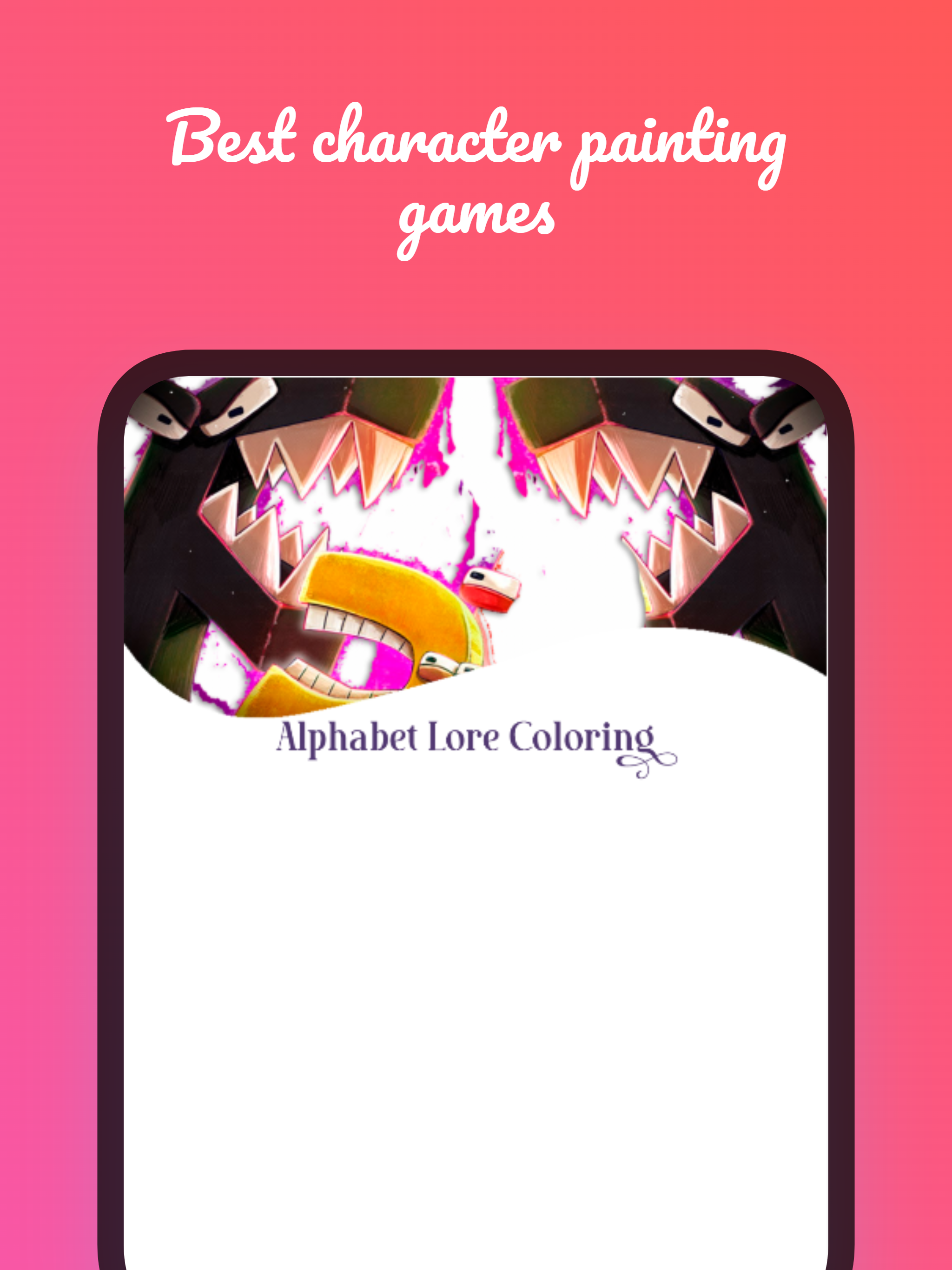 Alphabet Lore Coloring App mobile Android apk download for free-TapTap