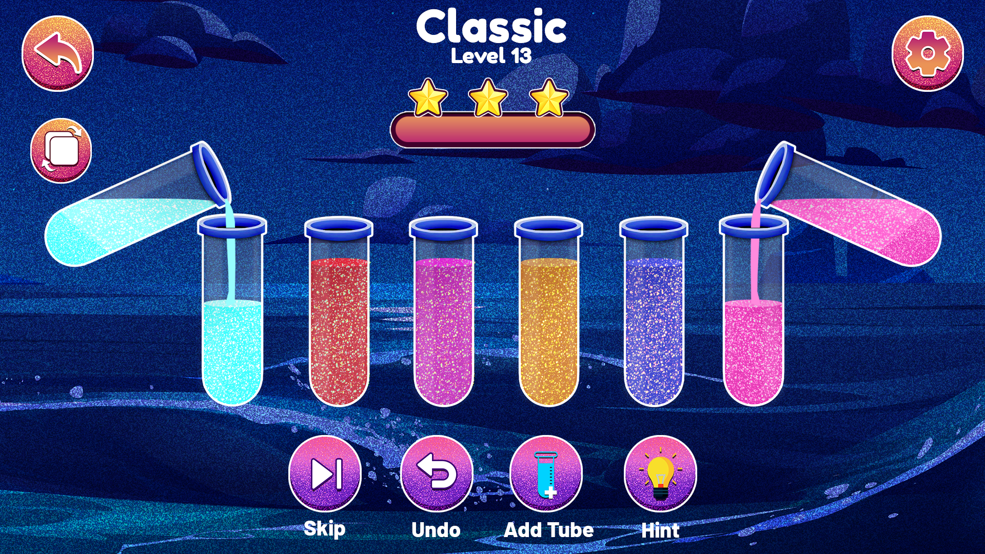 Glitter Water Color Sorting android iOS apk download for free-TapTap
