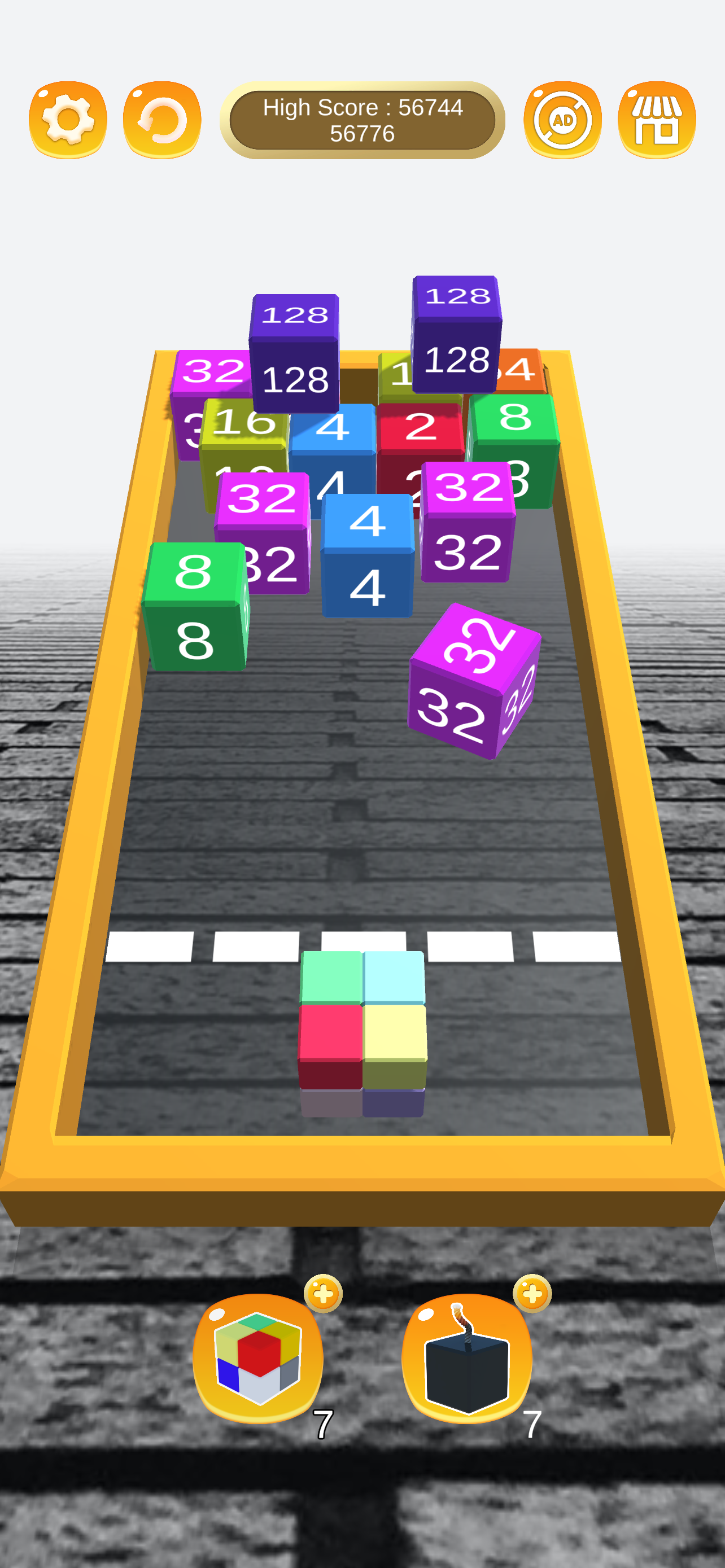 Chain Cube Merge: 2048 3D Game android iOS apk download for free-TapTap
