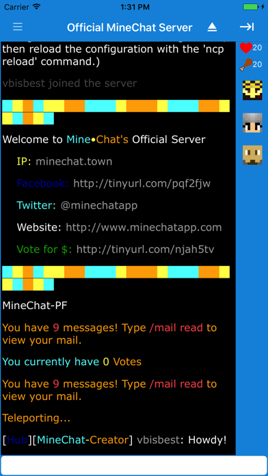 MineChat Mobile Última Versão para Android/iOS APK - TapTap