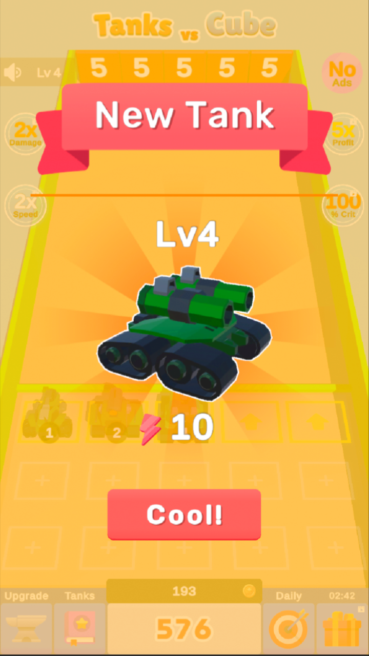 Tank vs Cube: Merge Defense android iOS-TapTap