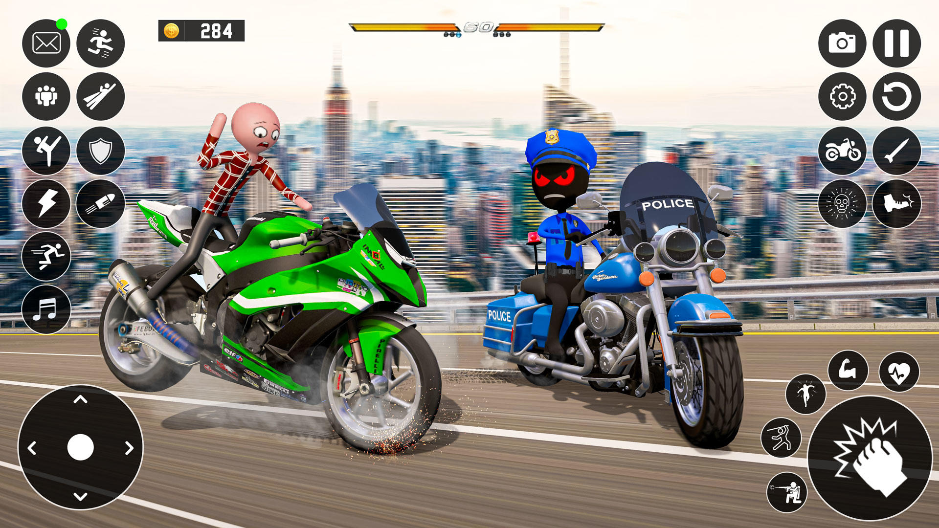 Stickman Bike Chase Crime Game android iOS-TapTap