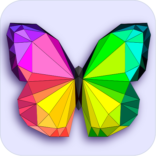 Poly art coloring pages - Color by number low poly for Android/iOS