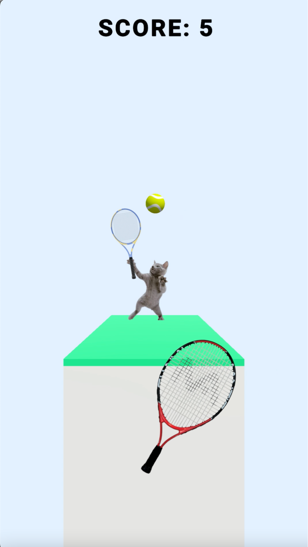 Cat Tennis : Meow Meow android iOS-TapTap