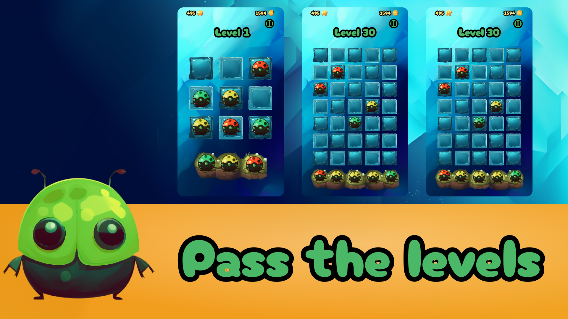 Bugs on tile: match 3 games android iOS apk download for free-TapTap