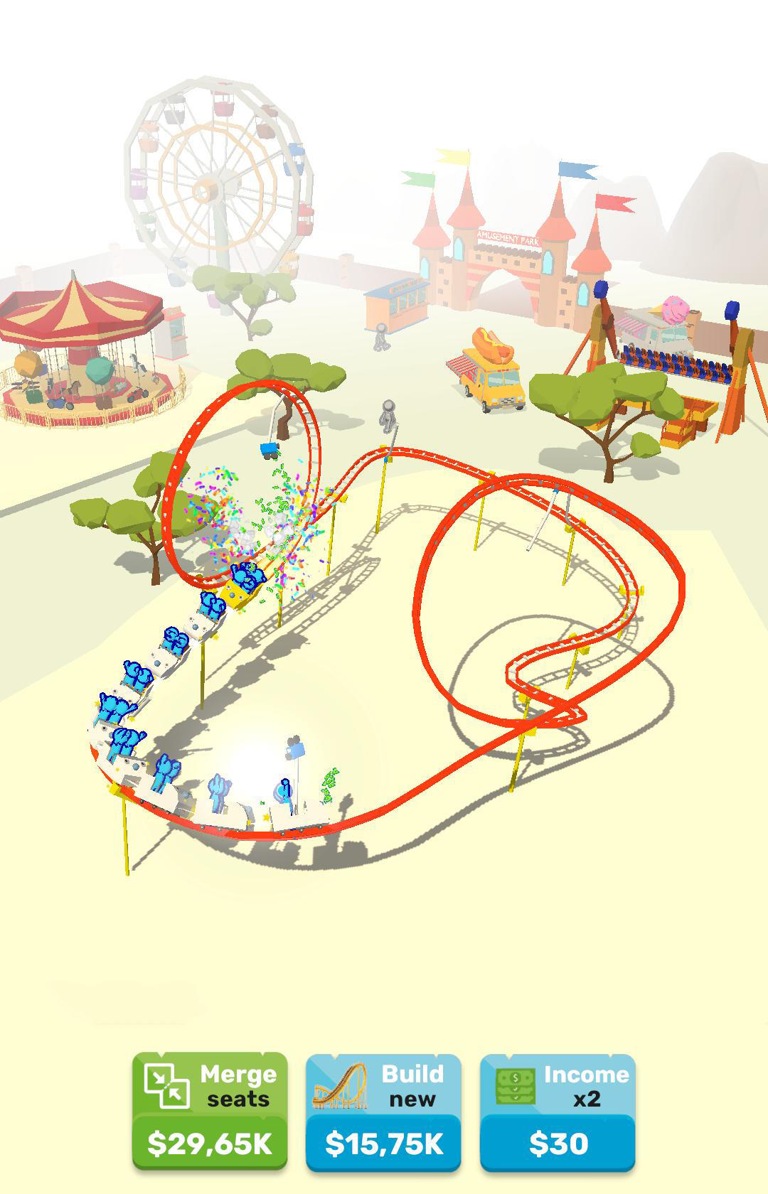 Theme Park 3D: Coaster Builder android iOS-TapTap