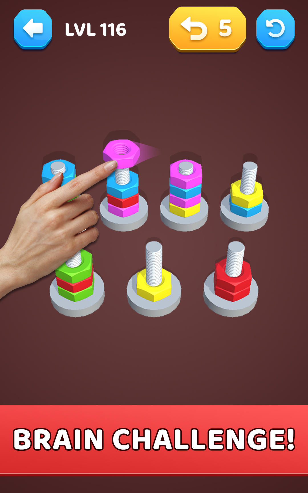 Nut Bolt Sort: Color Sort 3D android iOS apk download for free-TapTap
