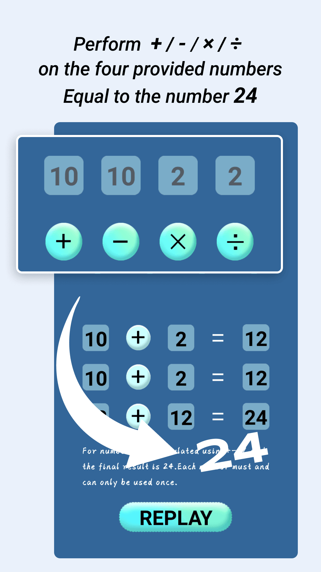 Calculate 24 - challenge for Android/iOS - TapTap