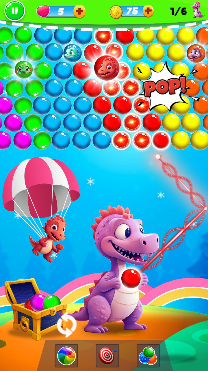 Dinos Rescue : Aim Bubbles Pop android iOS apk download for free-TapTap
