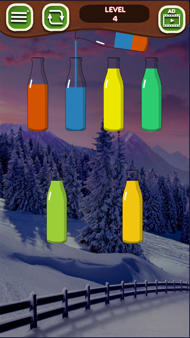 Bottle water colour puzzle android iOS-TapTap