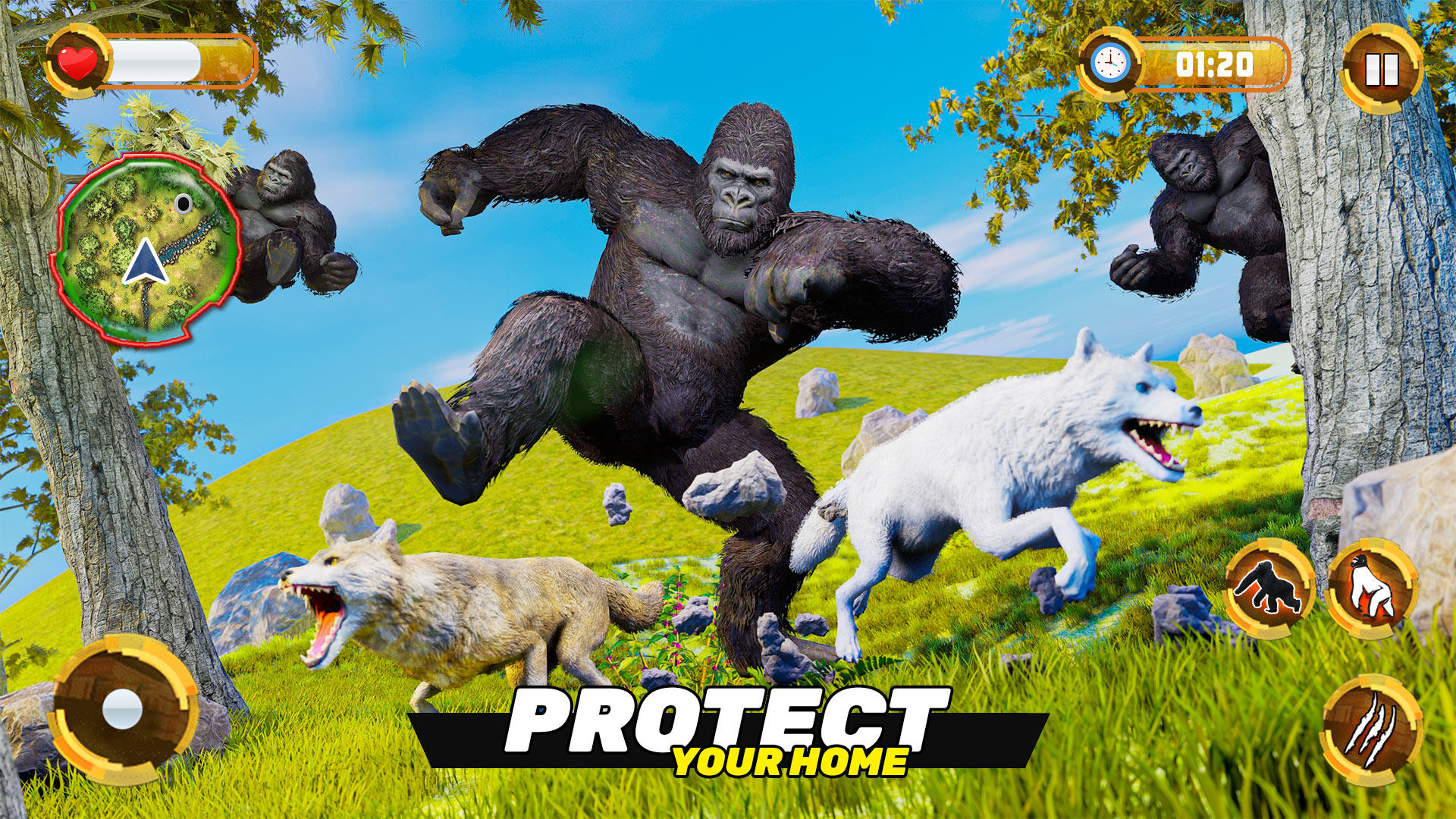 Gorilla Game Wild Animal Games android iOS apk download for free-TapTap