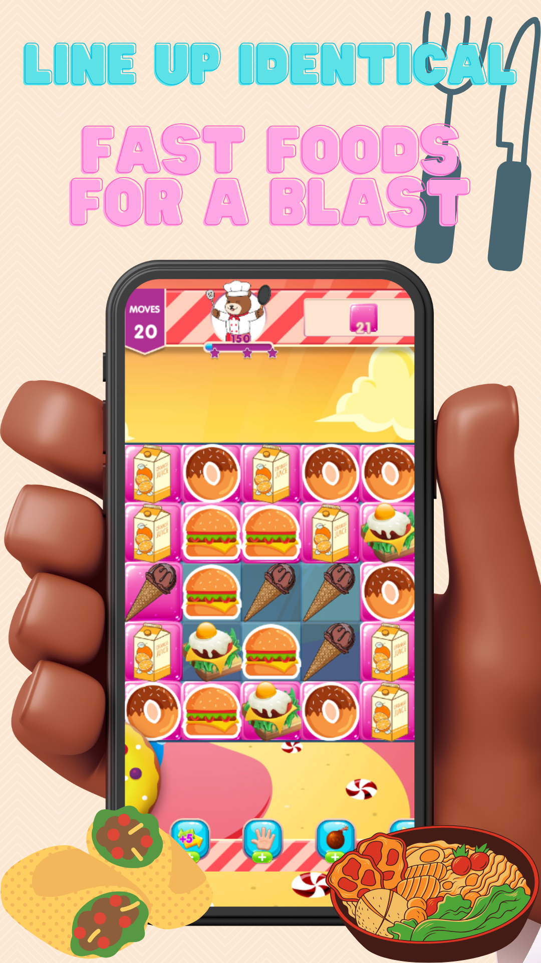 Bear Food Match:3D Fast Foodle android iOS-TapTap