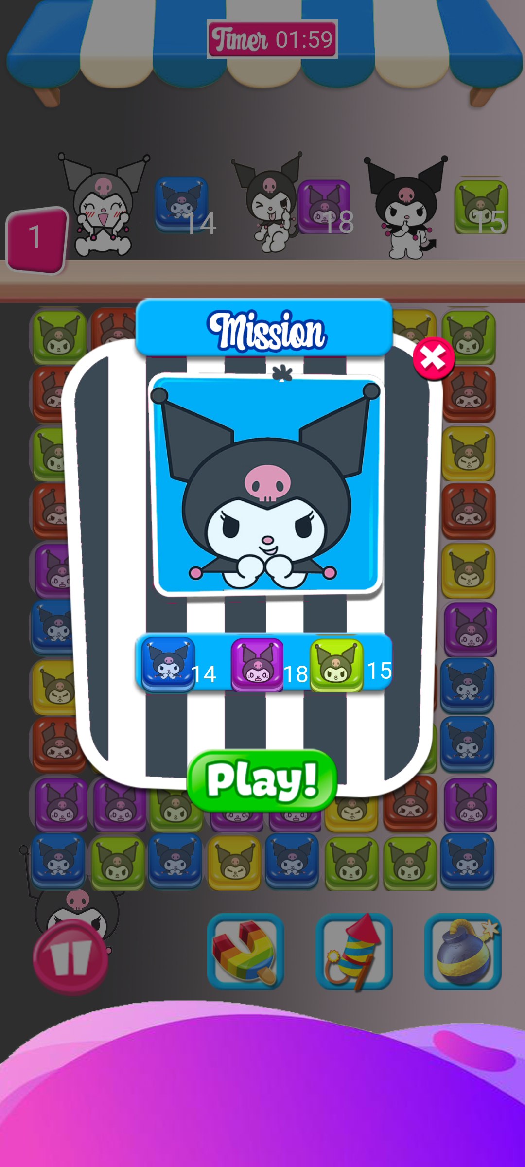 Kuromi Match 3 android iOS apk download for free-TapTap