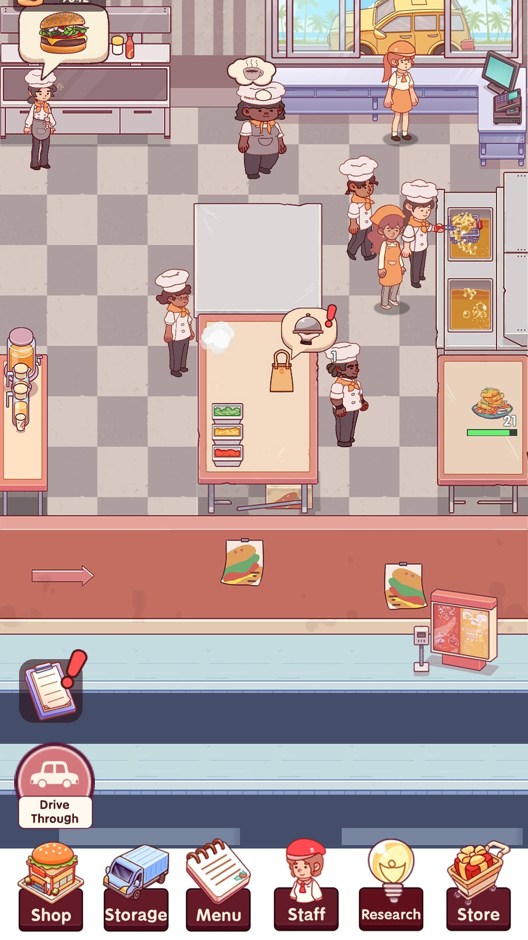 Idle Cafe Sim android iOS-TapTap
