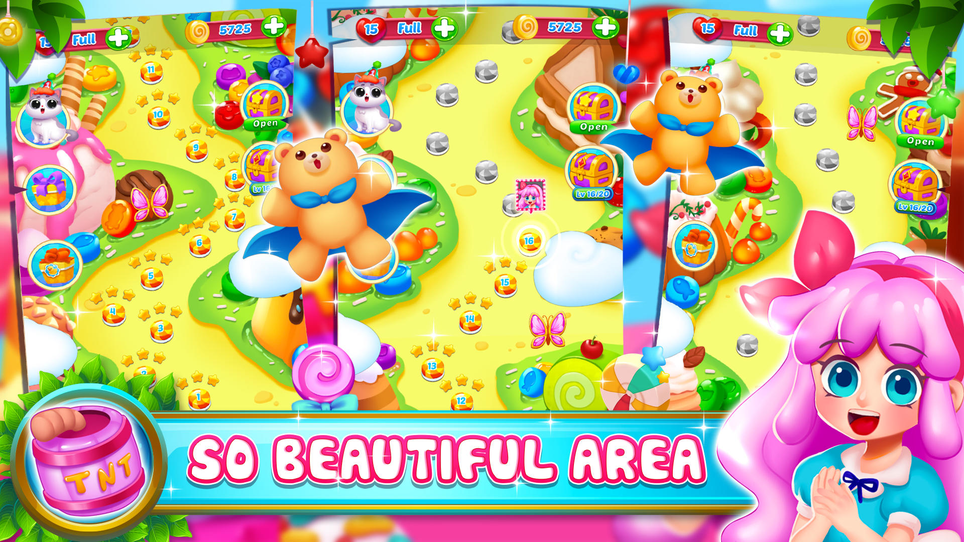 Match 3 Game Sweet Candy World android iOS-TapTap