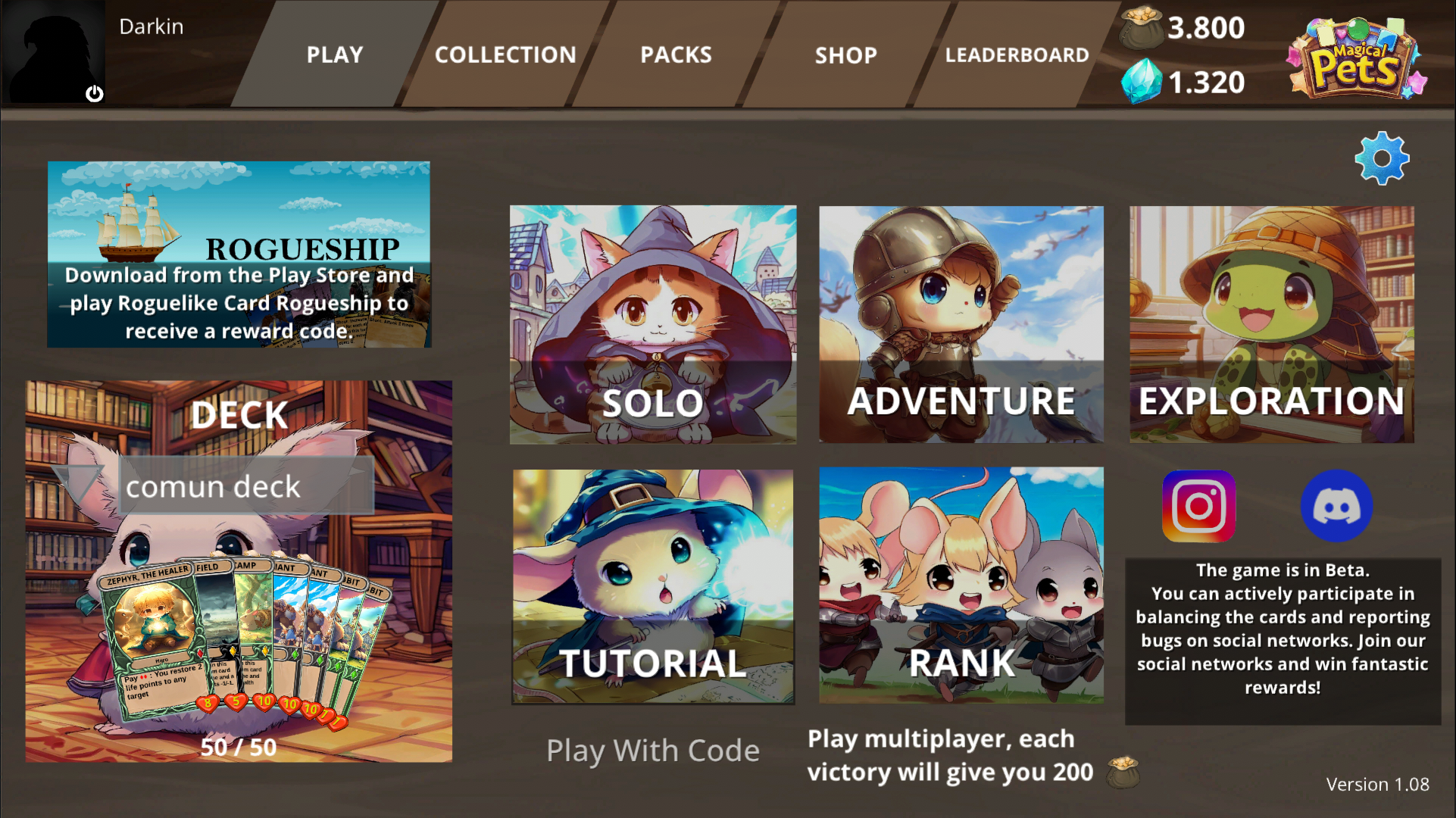 Magical Pets Card Game (CCG) android iOS-TapTap