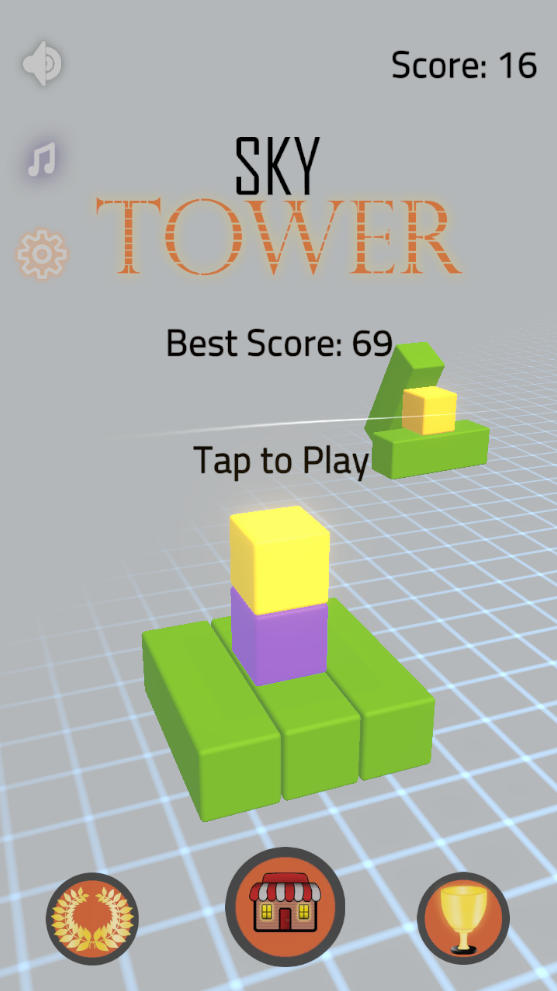 Sky Tower - Reaction time game android iOS-TapTap