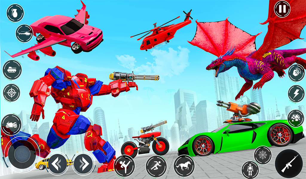 Dragon Robot Car Fighting Game android iOS-TapTap