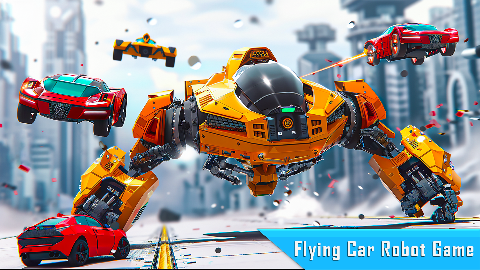 Real Flying Car Robot Shooting android iOS apk download for free-TapTap