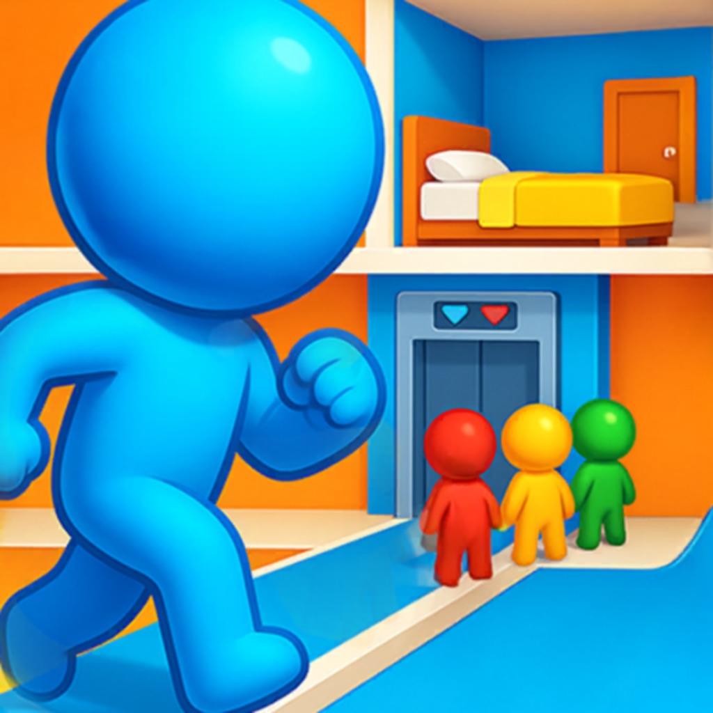 Hotel Sort 3D Stickman Puzzle for Android/iOS - TapTap