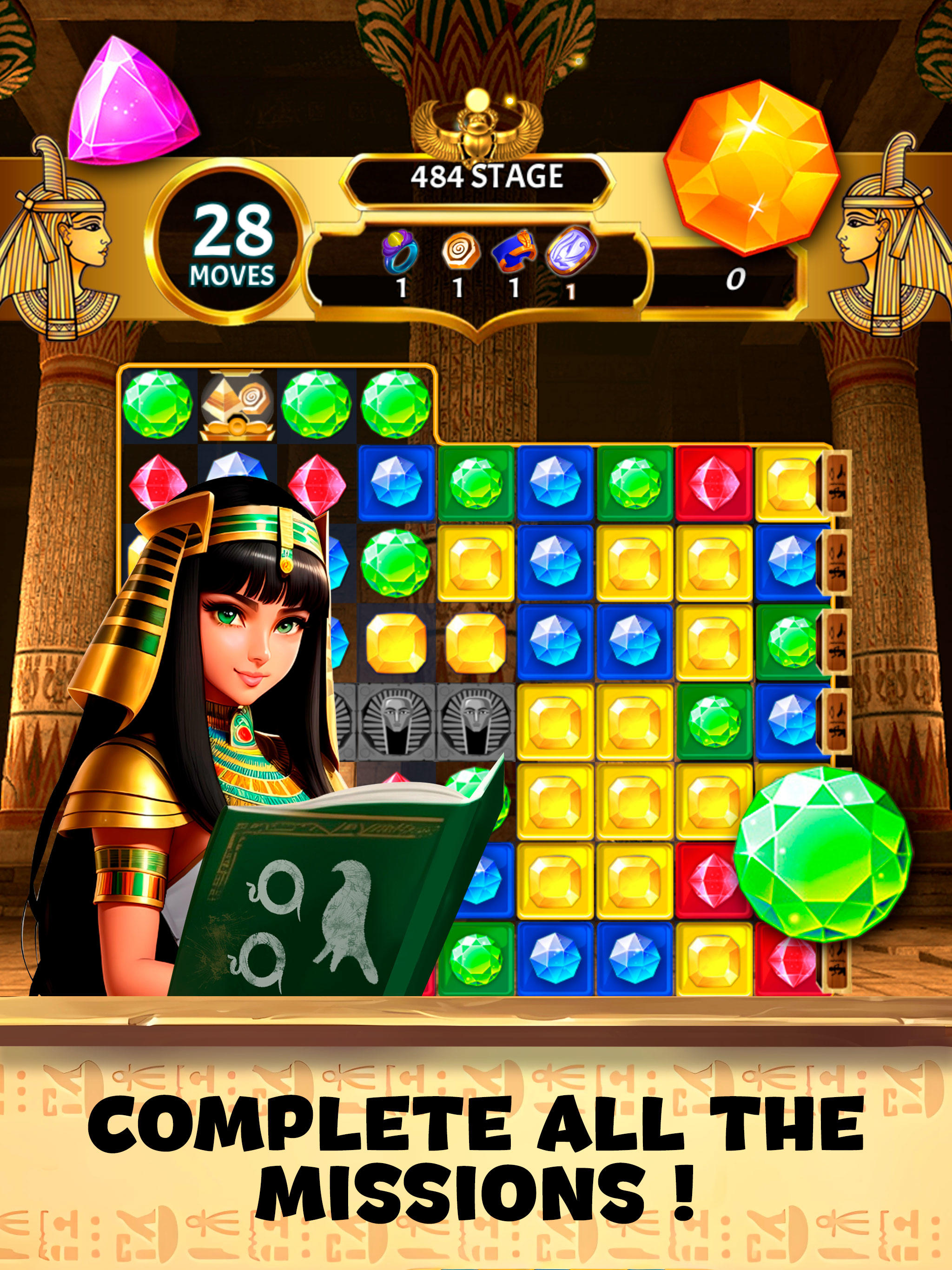 Gods & Gems: Egyptian Match 3 android iOS apk download for free-TapTap