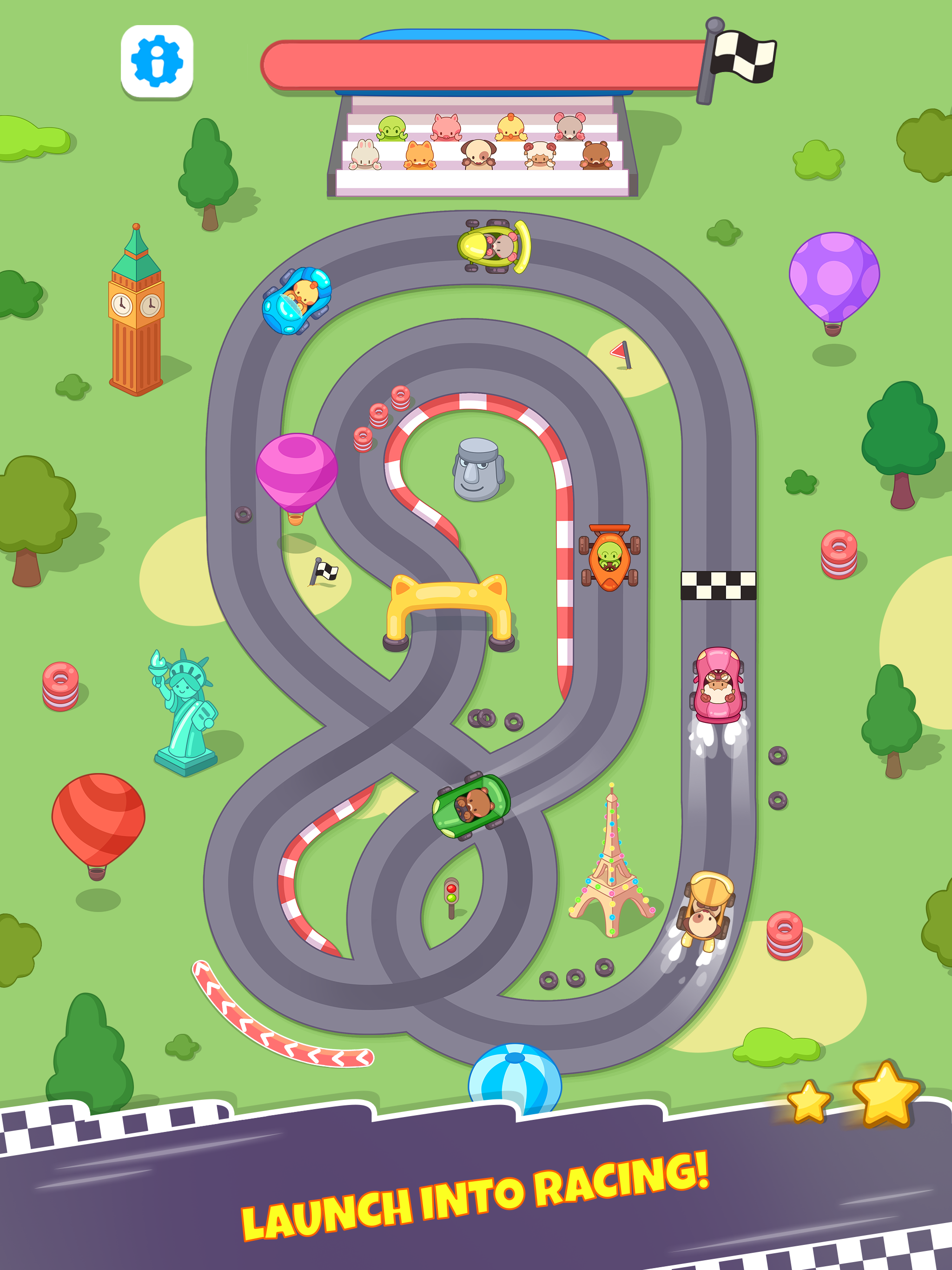 Track racing games for kids! android iOS-TapTap
