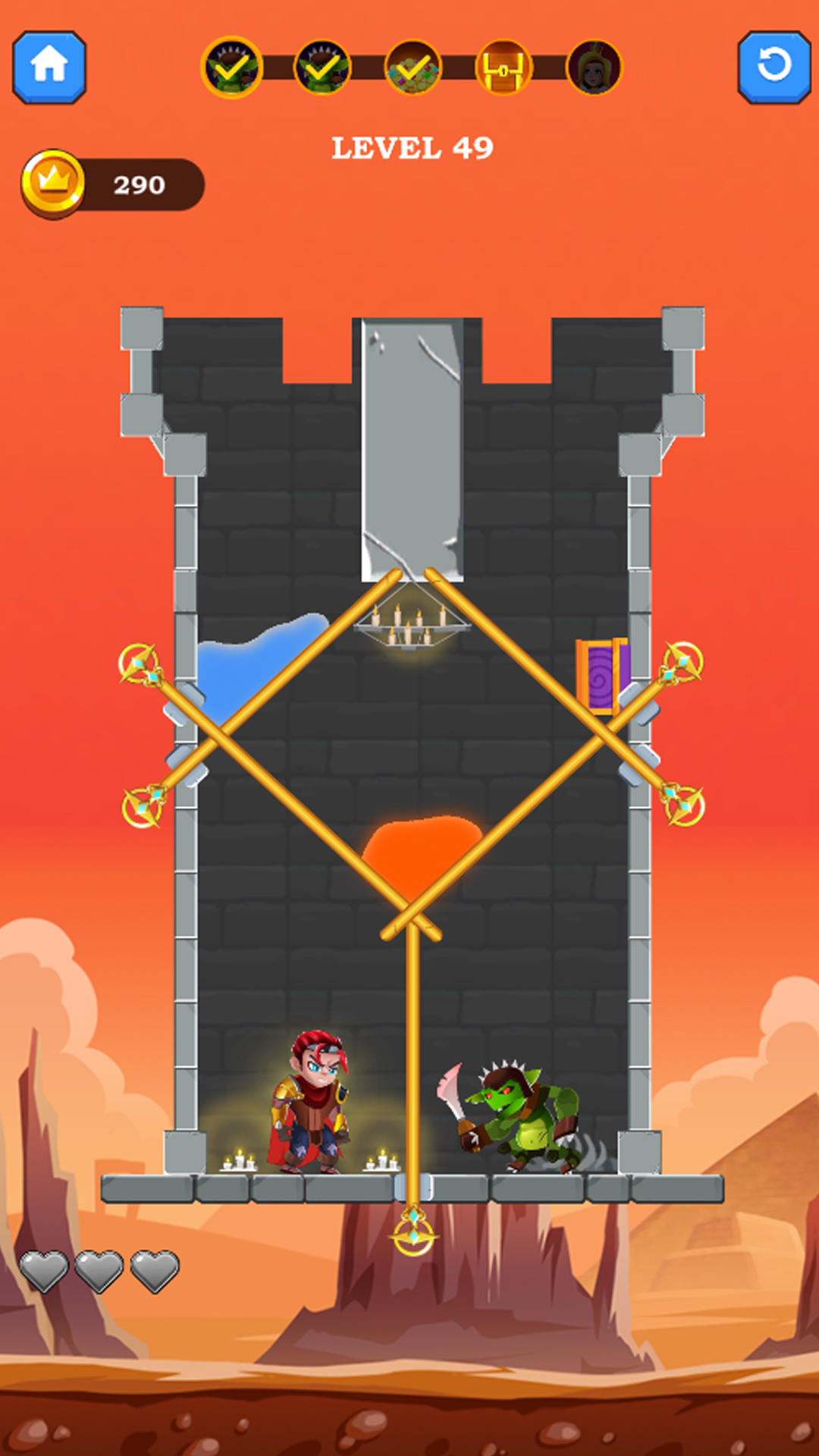 Hero Rescue :Save The Princess android iOS-TapTap