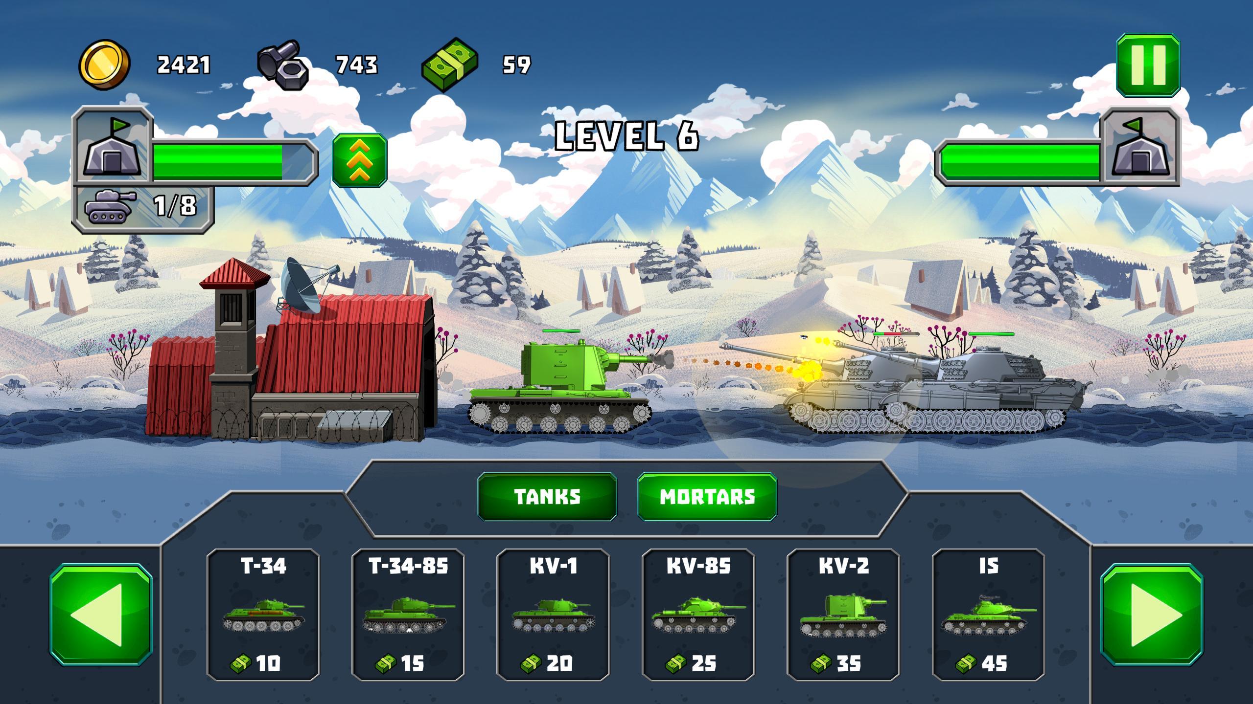 Tank Attack 5 Tanks 2D mobile android iOS apk download for free-TapTap
