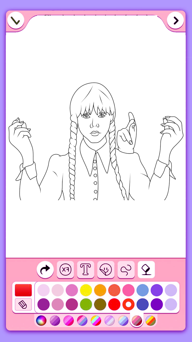 Wednesday Addams Coloring Book for Android/iOS - TapTap