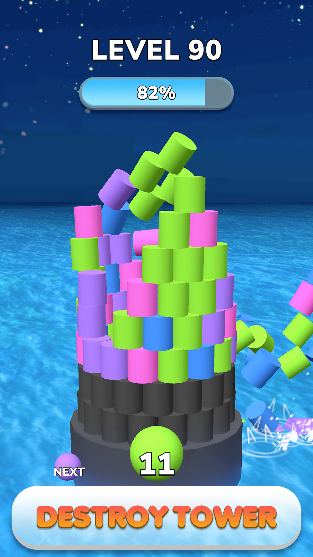 Destroy Color Tower android iOS apk download for free-TapTap