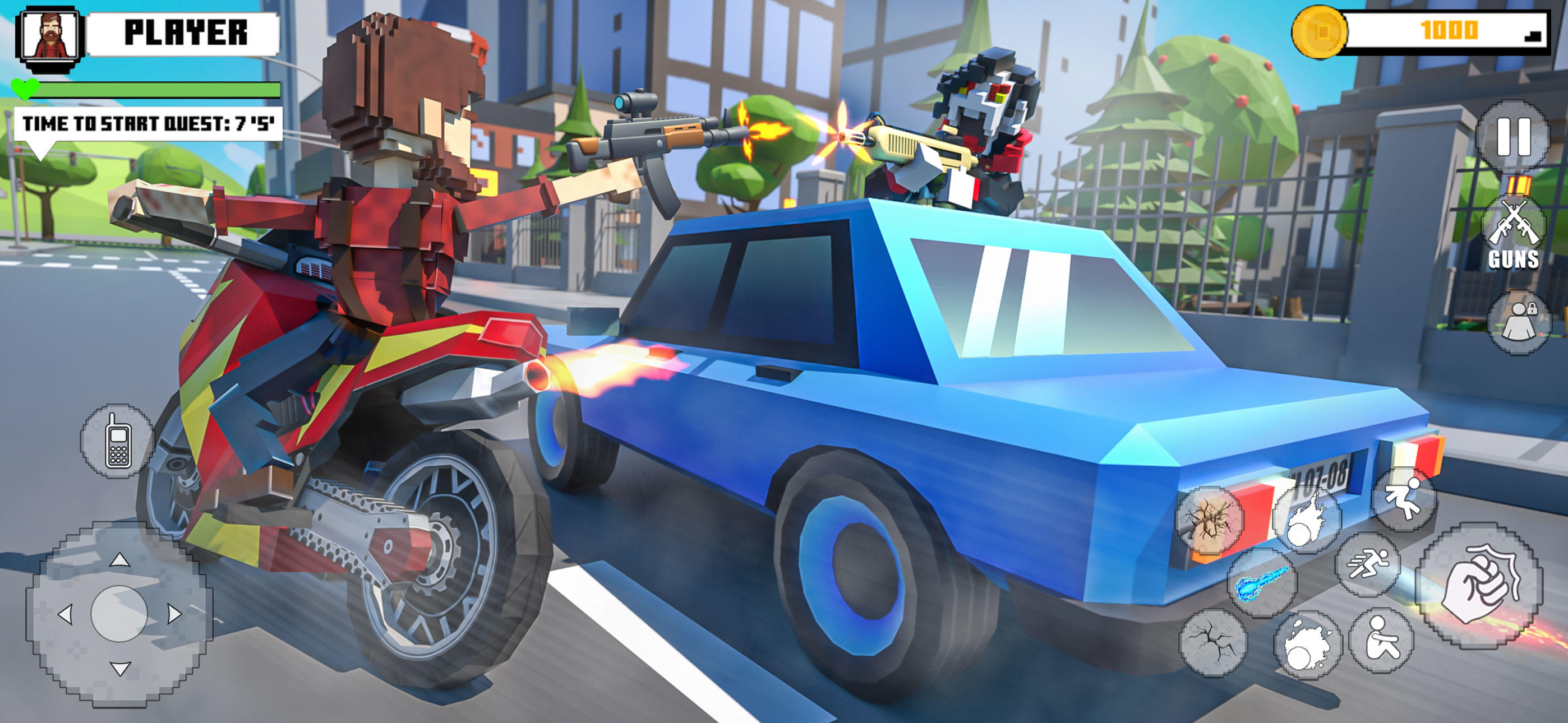 Blocky Dude Gangster Crime Sim android iOS apk download for free-TapTap