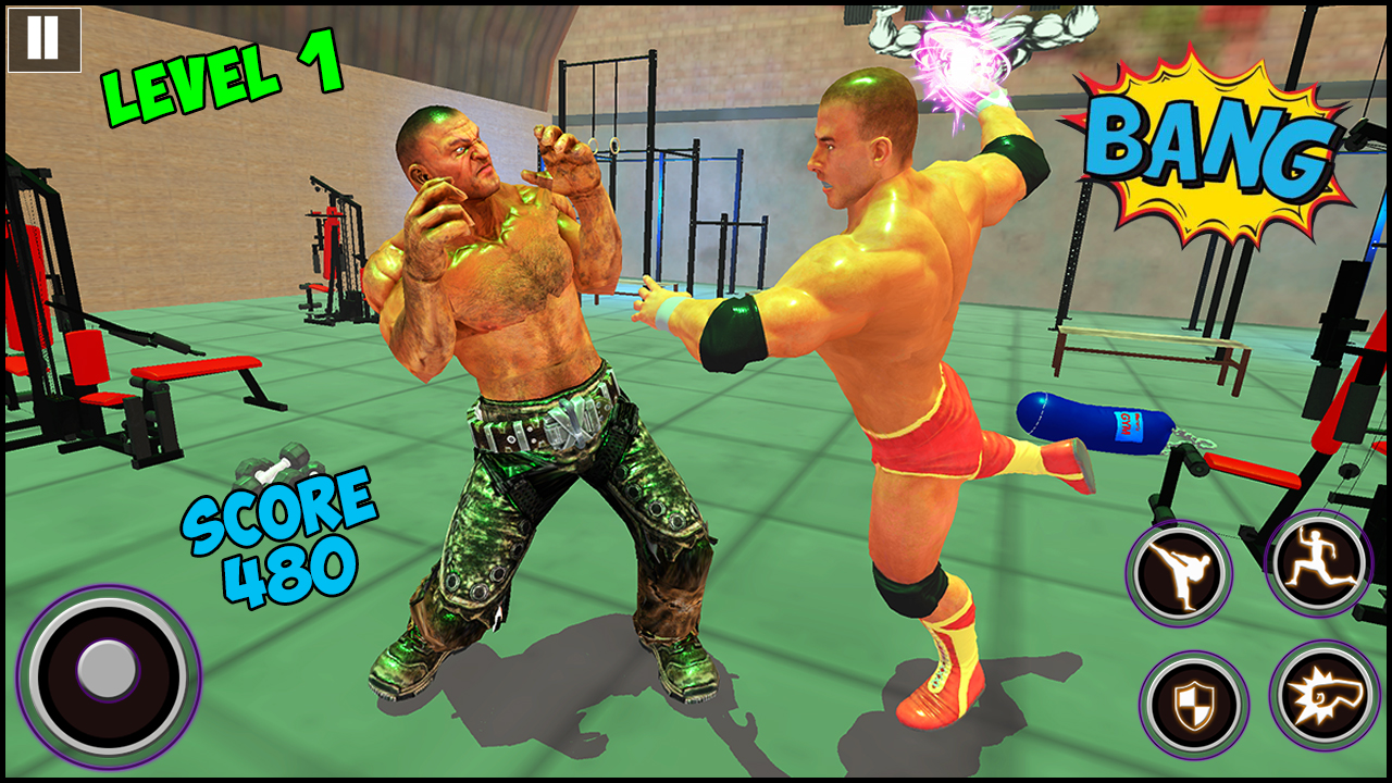 Gym BodyBuilders Fighting game : fight simulator para Android/iOS
