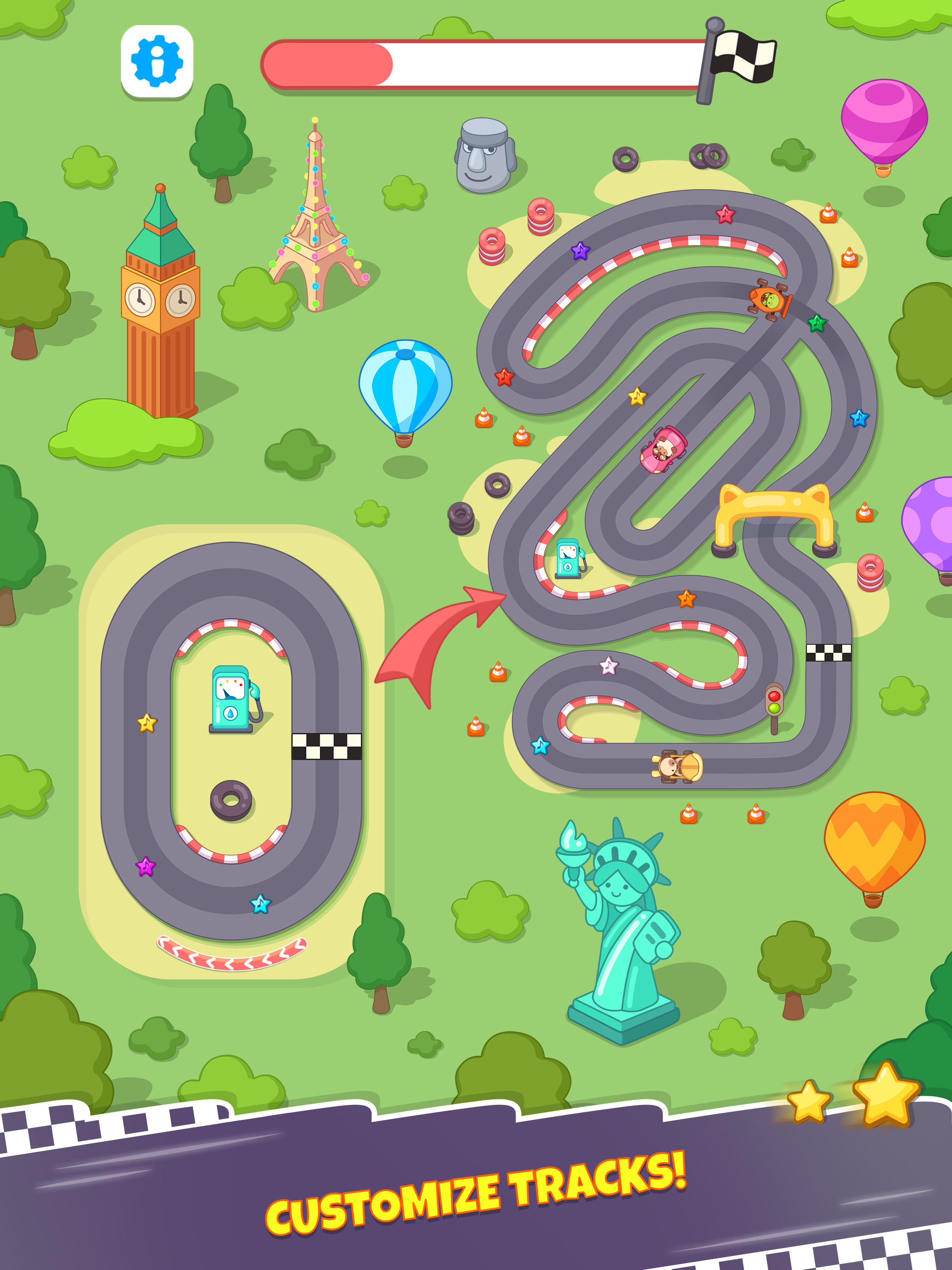 Track racing games for kids! android iOS-TapTap