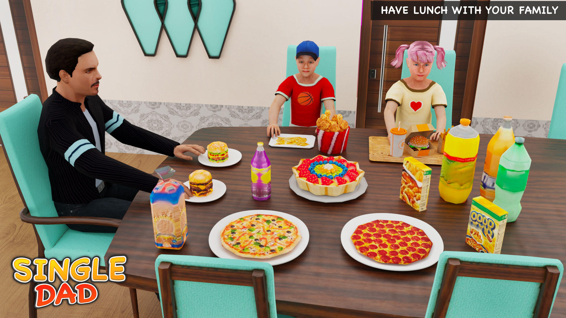 Virtual Single Dad Life Sim 3D android iOS-TapTap