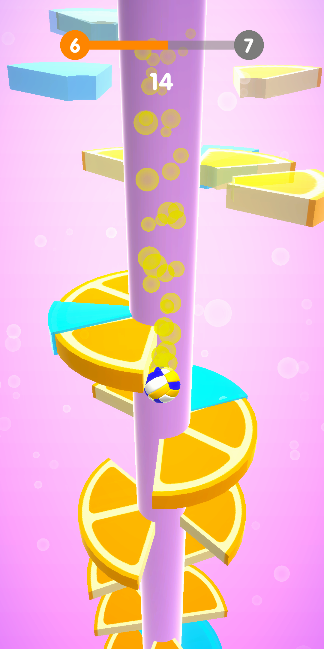 Fruit Helix Jumping Ball 3D android iOS-TapTap