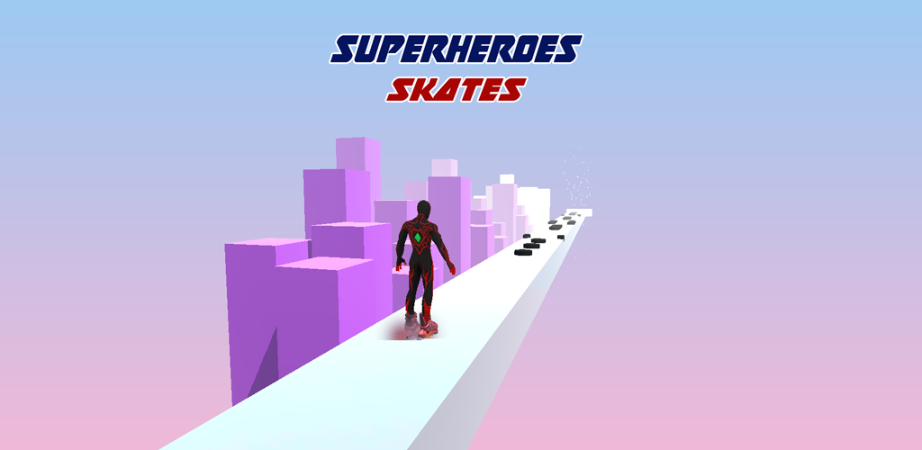 Superhero Roller Skating SuperHeroes Skates: Sky Roller – Apps On