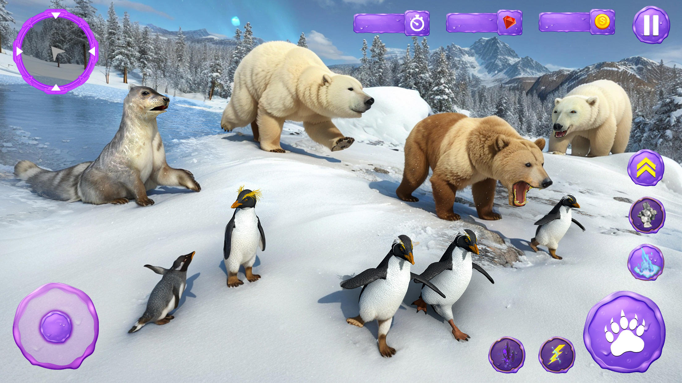 Arctic Polar Bear Family Sim android iOS apk download for free-TapTap
