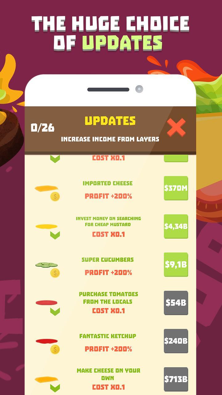 BURGER inc. The Most Delicious Idle Tap Game for Android/iOS