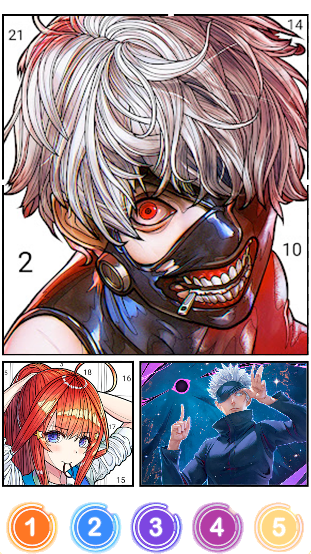 Happy Anime Coloring By Number android iOS apk download for free-TapTap