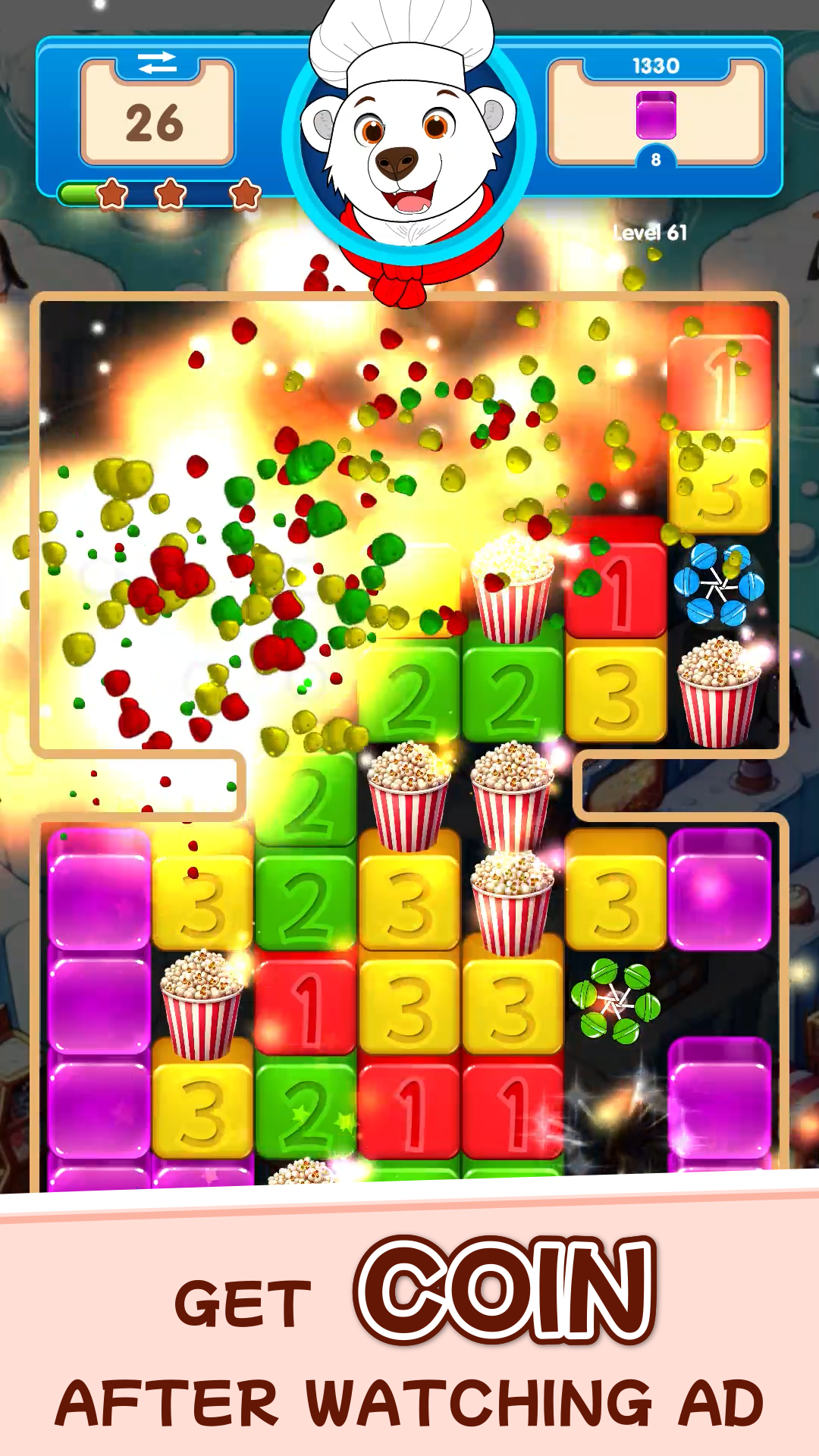 Polar Bear HotSweets Match3 android iOS apk download for free-TapTap